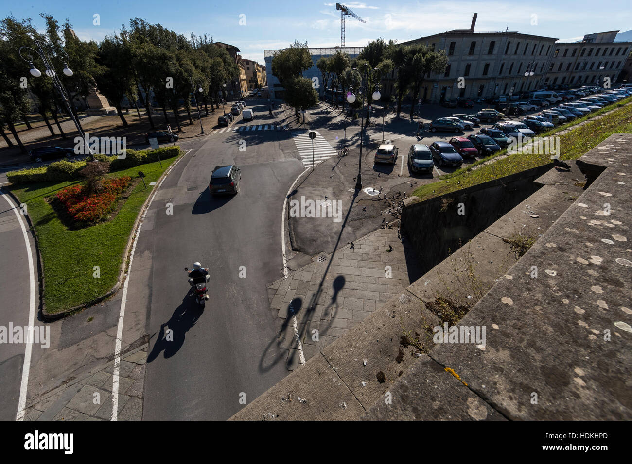 Outside the city walls of Lucca at the Gate Sant’Anna / Vittorio ...