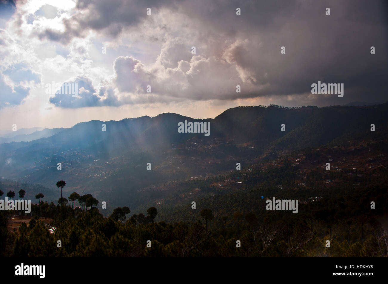 Birdseye view of the mountains of Kashmir, Pakistan Stock Photo - Alamy