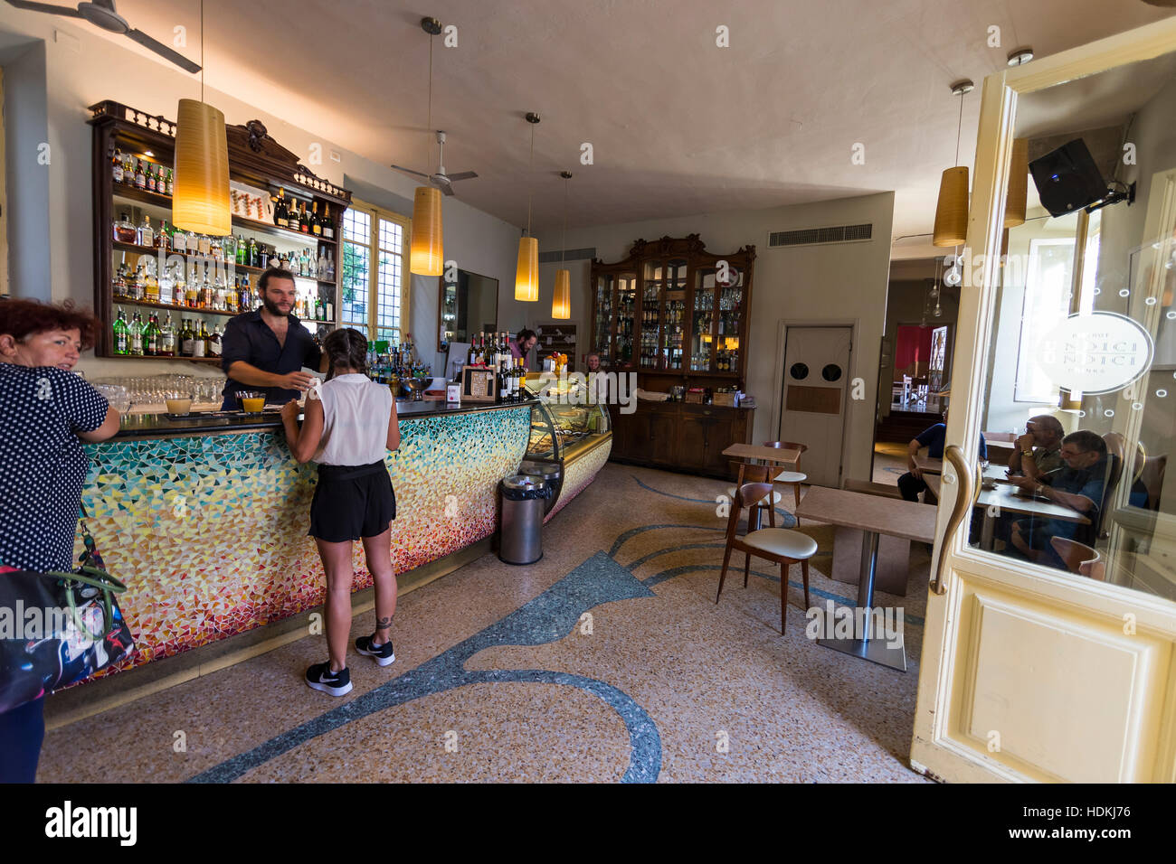 Café Undici (Café Eleven) in the Piazza Antelminelli, Lucca city ...