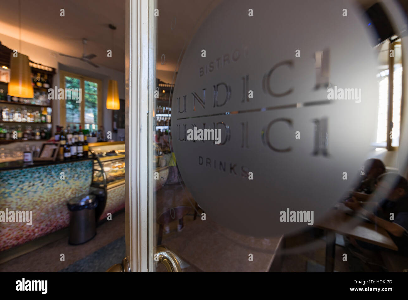 Café Undici (Café Eleven) in the Piazza Antelminelli, Lucca city ...