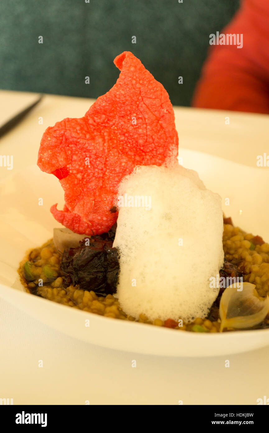 Black pork cheek dish at "Antiquum " restaurant, Chef Vítor Matos, Rua ...
