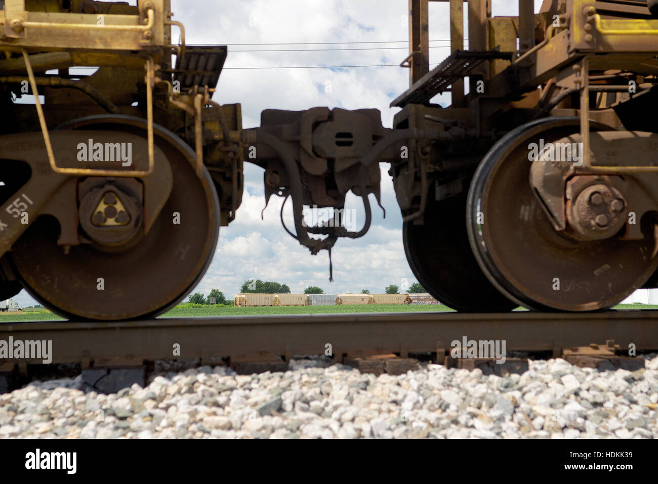 Coupling railroad cars hi-res stock photography and images - Alamy