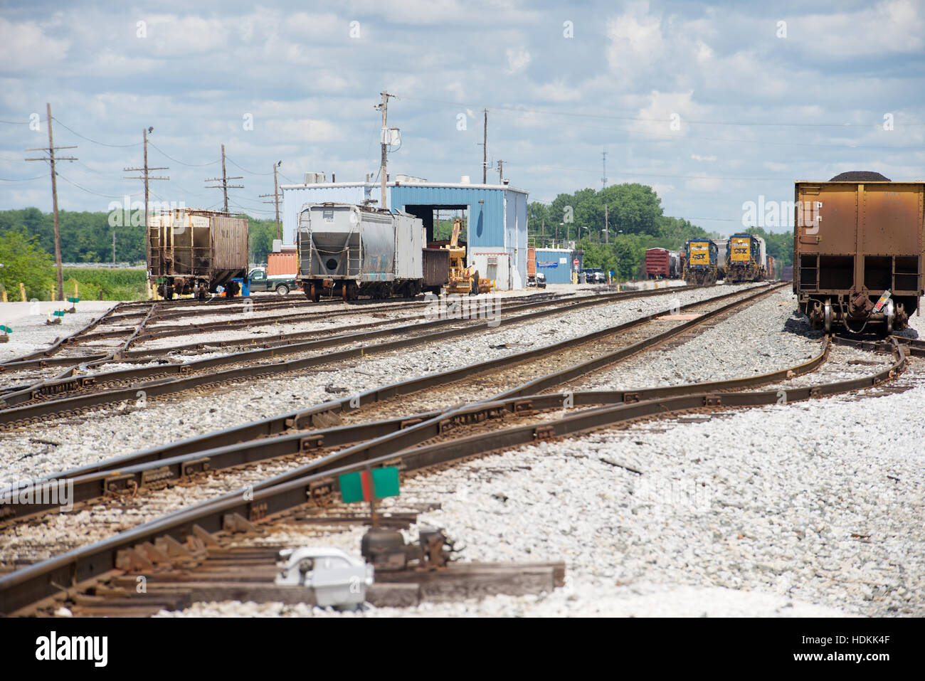 Brewer Railroad Yards at Country Road 1700, Danville, Vermillion County ...