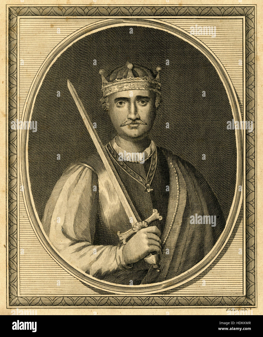 Antique 1787 engraving, William the Conqueror. William I (c1028-1087 ...