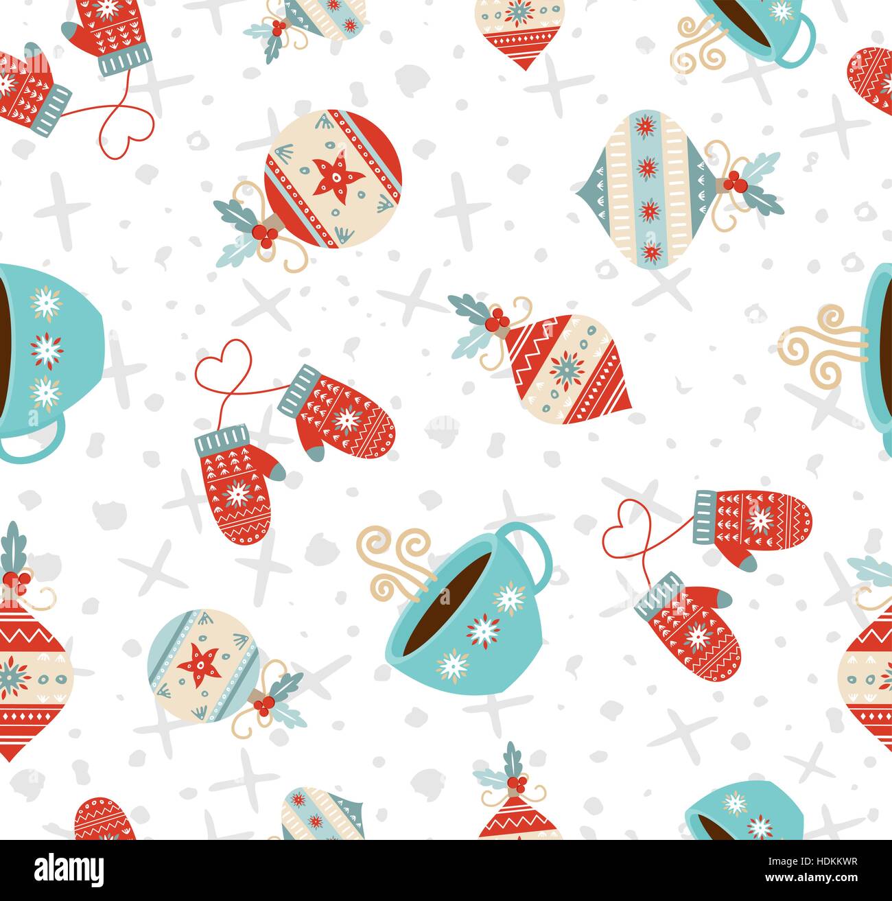 Cute Christmas Pattern Background