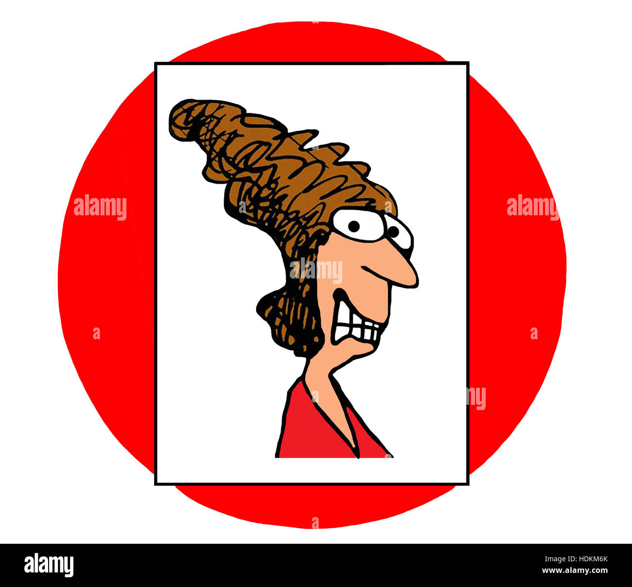 Woman gritting teeth Cut Out Stock Images & Pictures - Alamy