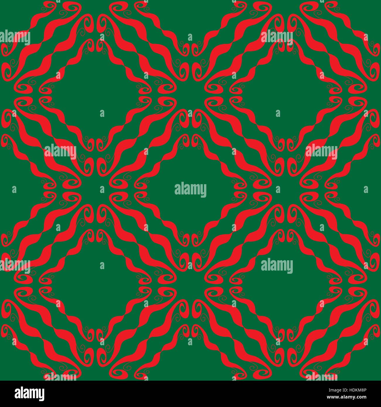 Seamless abstract red green pattern Stock Vector Image & Art - Alamy