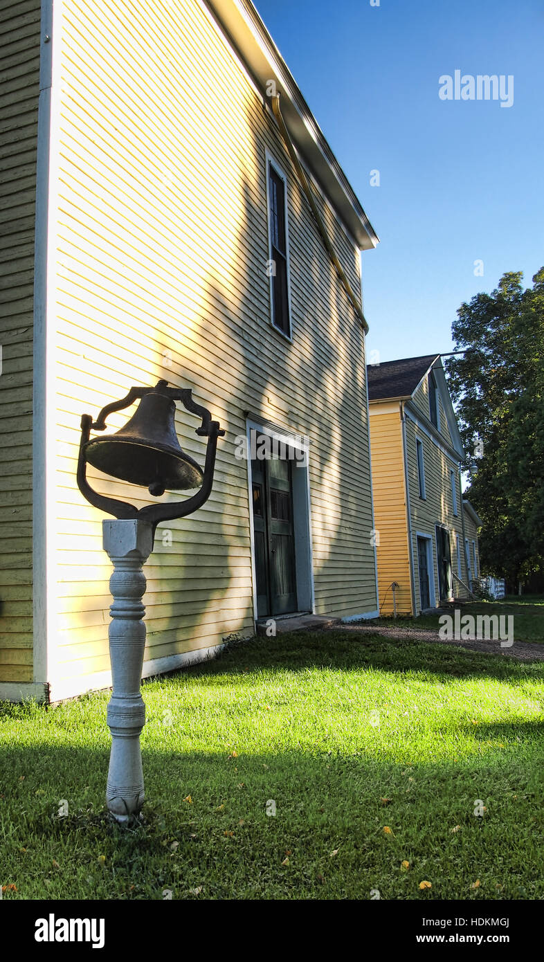 old fashioned bell in a backyard Stock Photo - Alamy