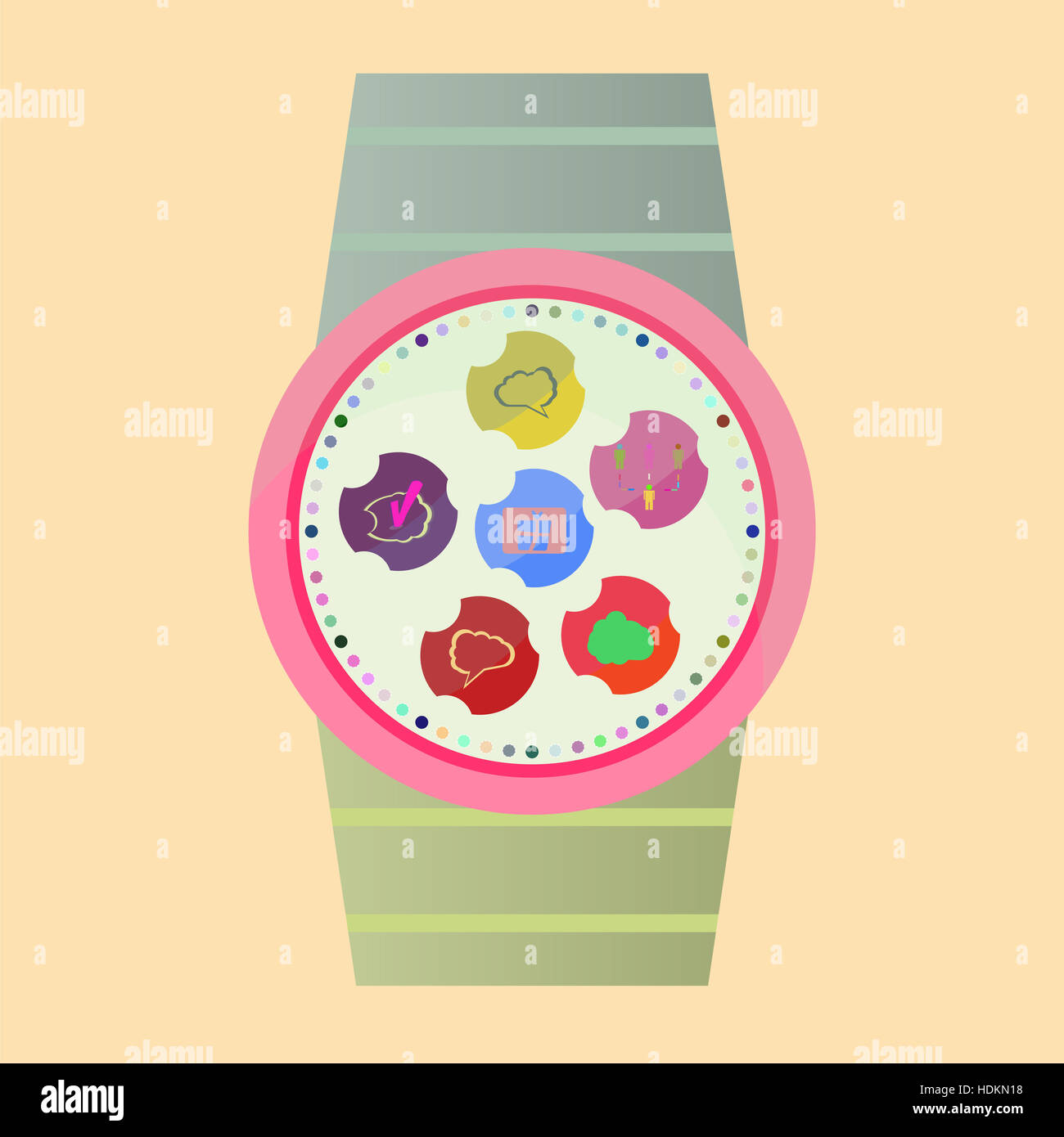 Smart watch battery icon hi-res stock photography and images - Alamy