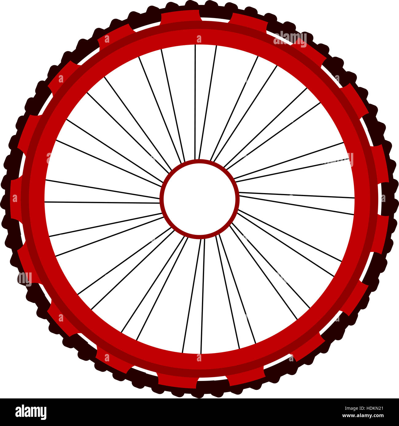 Bicycle wheel isolated on white Stock Photo - Alamy