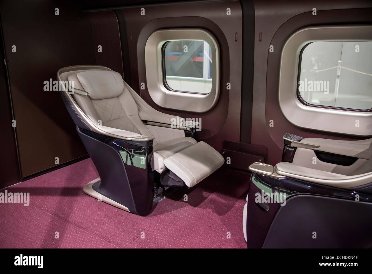 Japanese train inside hi-res stock photography and images - Alamy