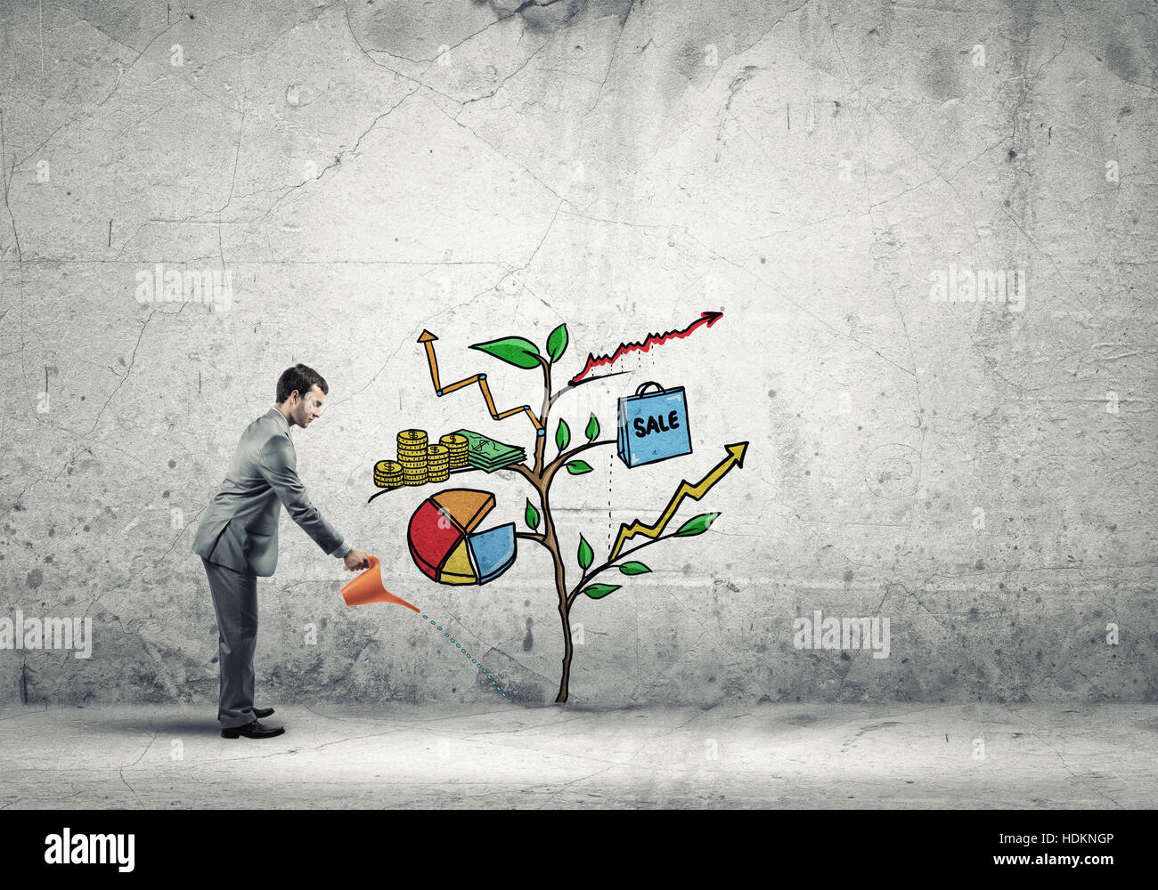 Make your income grow Stock Photo - Alamy