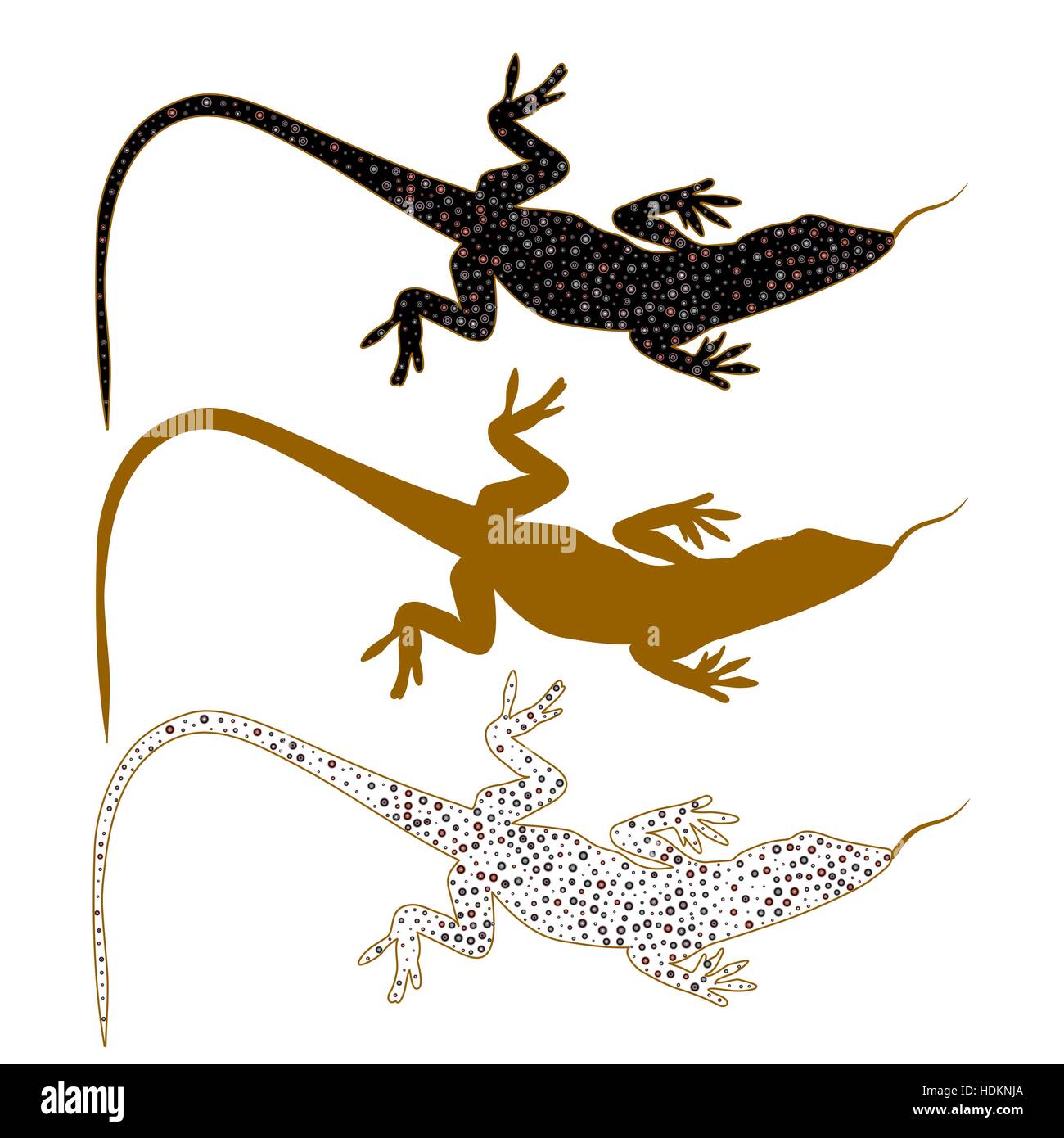 Sand lizard art Stock Vector Images - Alamy