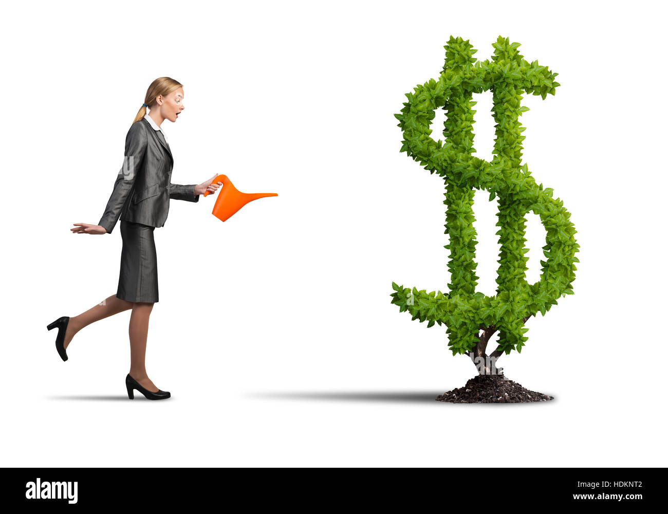 Woman economy money diagram Cut Out Stock Images & Pictures - Alamy