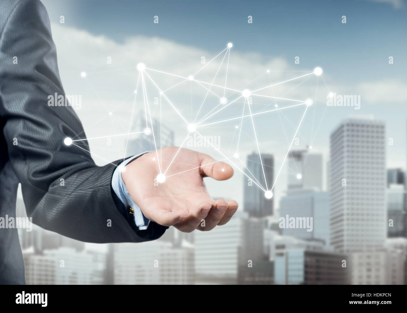 Presenting connection and interaction concept Stock Photo - Alamy