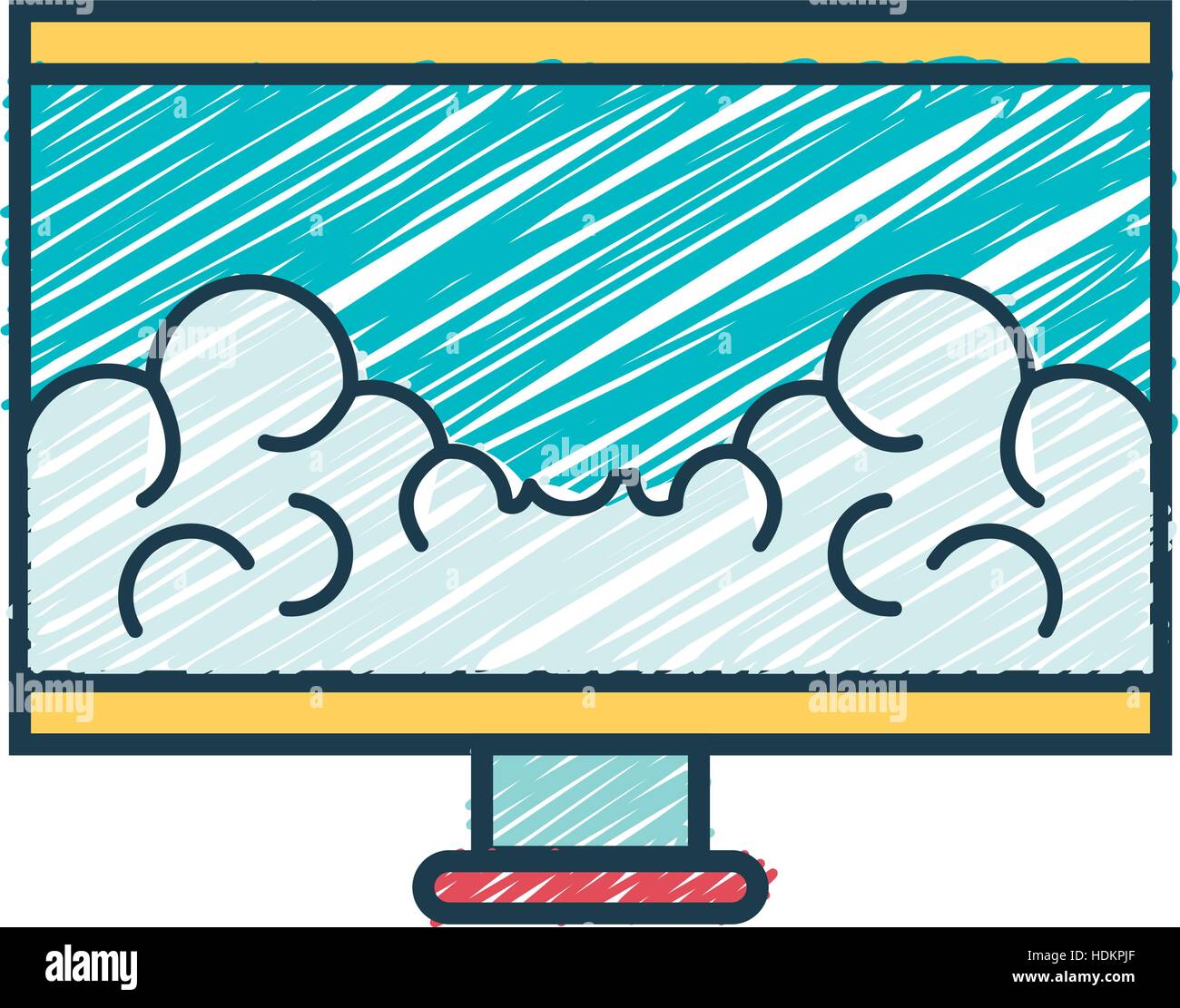 monitor desktop computer icon vector illustration design Stock Vector ...