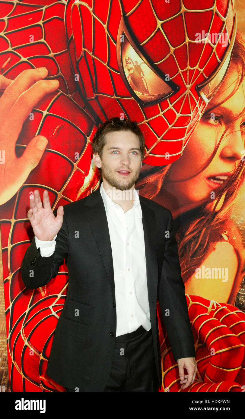 Tobey Maguire Premiere Spider Man Los High Resolution Stock Photography ...