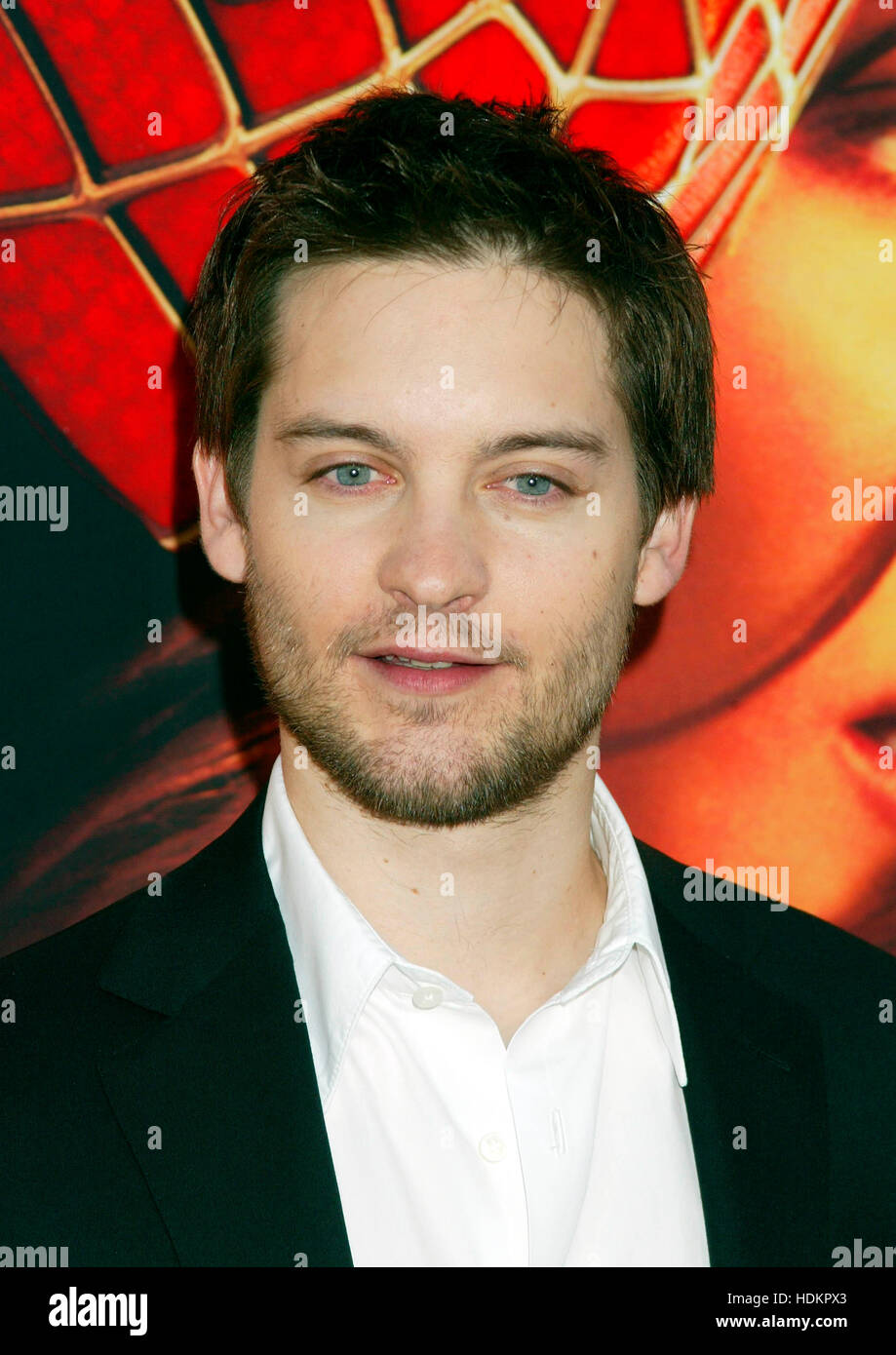 Actor Tobey Maguire at the premiere for the Columbia Pictures film ...