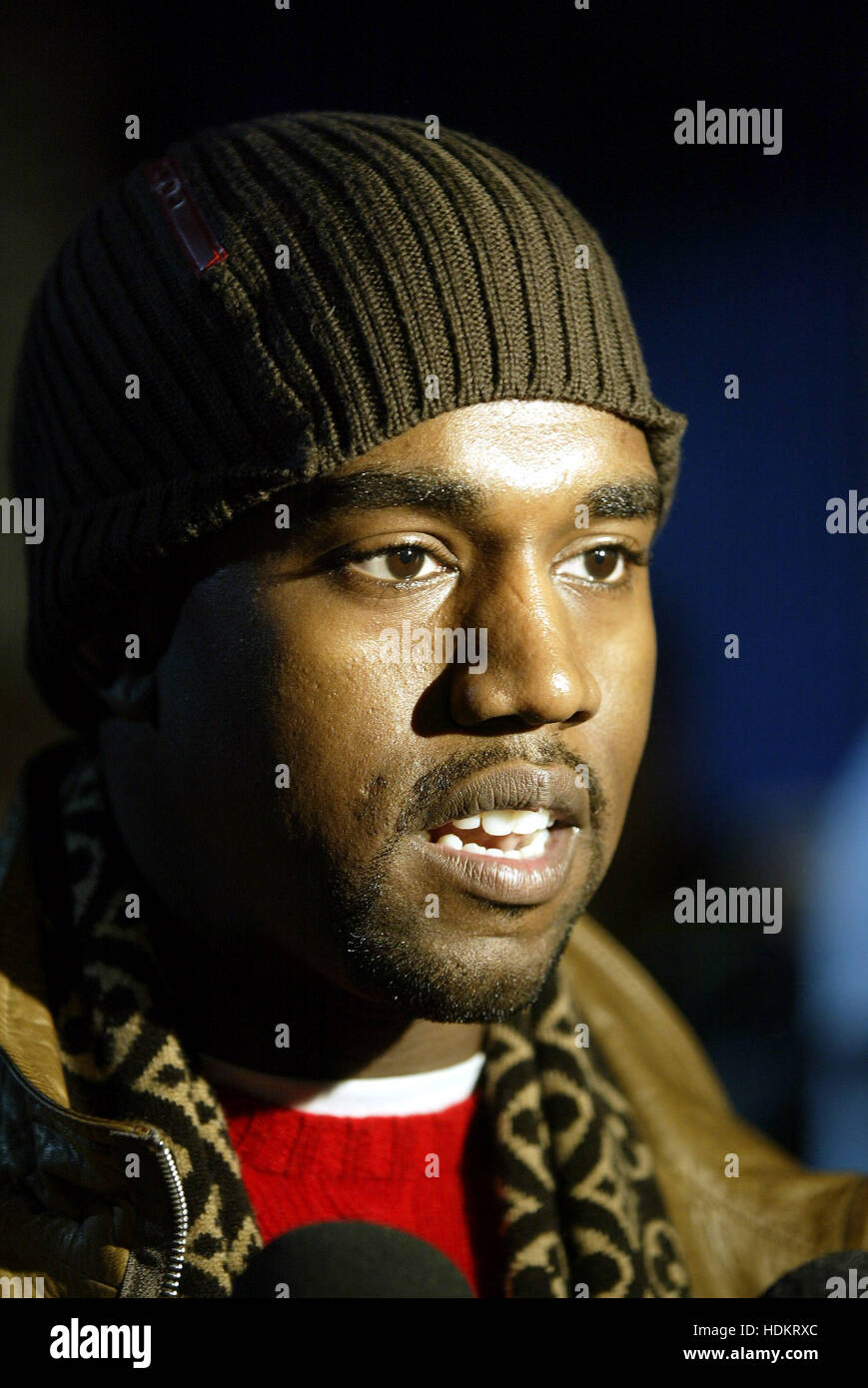 Rapper Kanye West at the annoucement of the Grammy nominations on ...