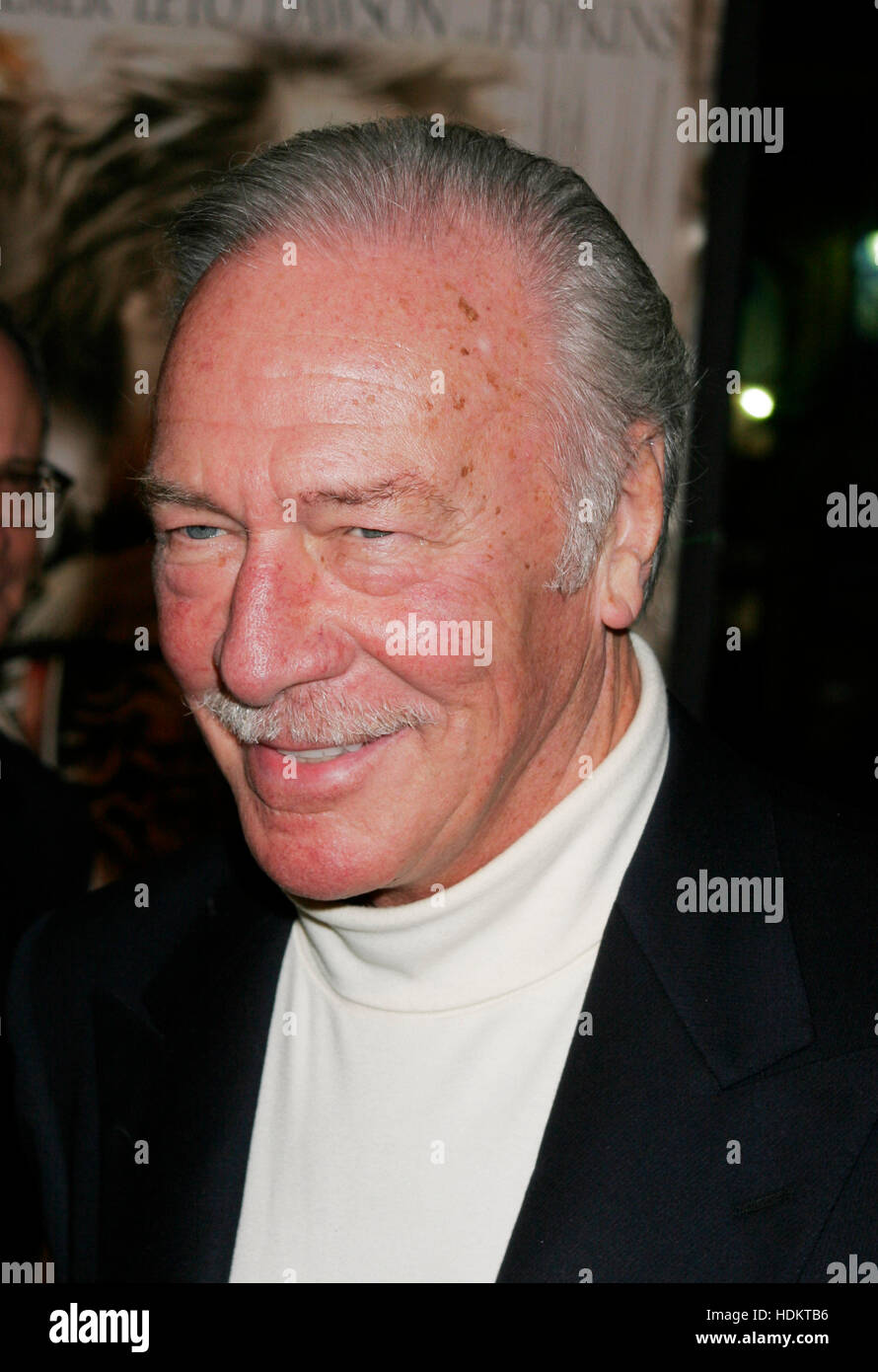 Actor and cast member Christopher Plummer arrives at the November 16 ...