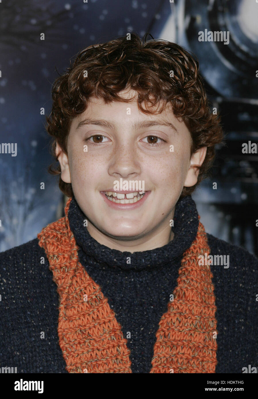 Daryl Sabara at the premiere for 'Polar Express' on November 7, 2004 in ...
