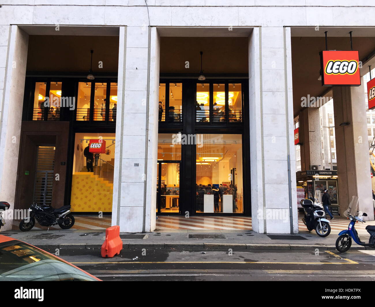 Lego opens it's largest store in Europe at the Piazza San Babila in ...