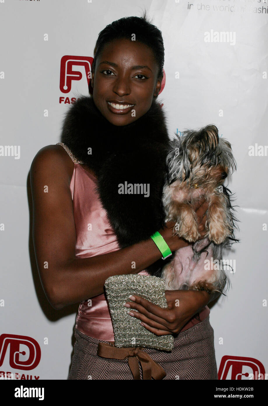 Singer Trenyce of 'American Idol' poses with her dog 'Nunu' at the ...