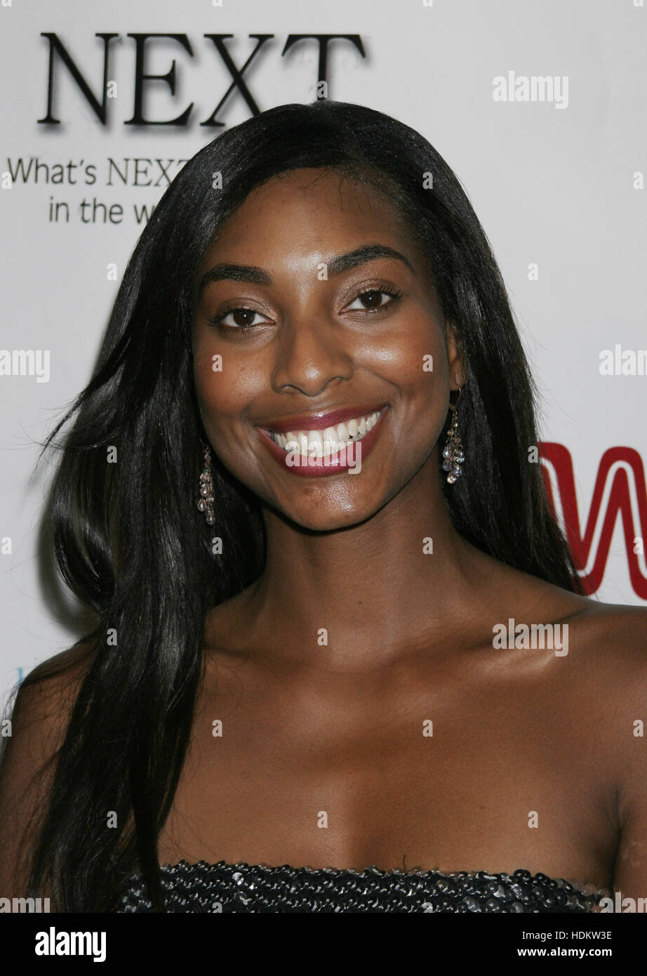 Napiera Groves poses for photographers at the Fashion Wire Daily's Next ...