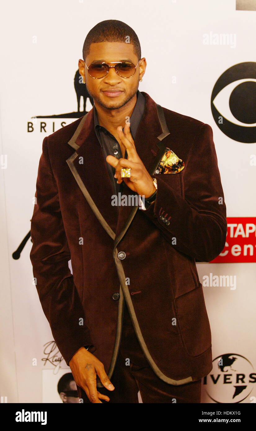 The singer Usher before the Ray Charles tribute concert at the Staples ...
