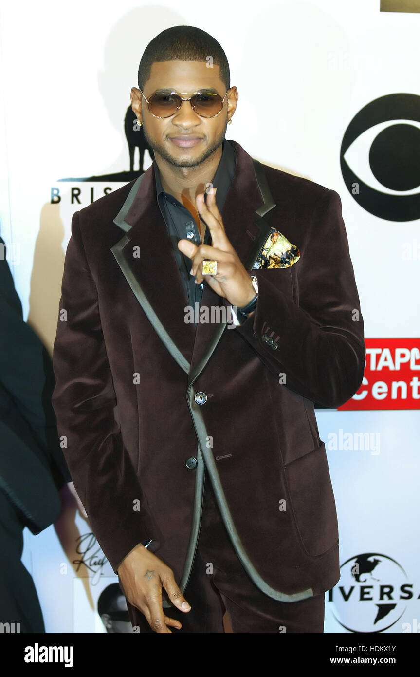 The singer Usher before the Ray Charles tribute concert at the Staples ...