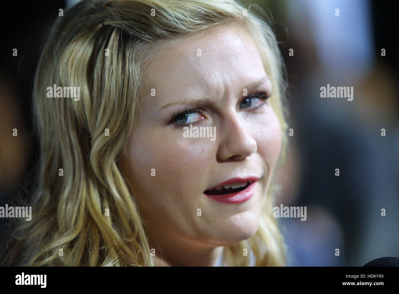 Actress Kirsten Dunst at the premiere of "Wimbledon" in Beverly Hills ...