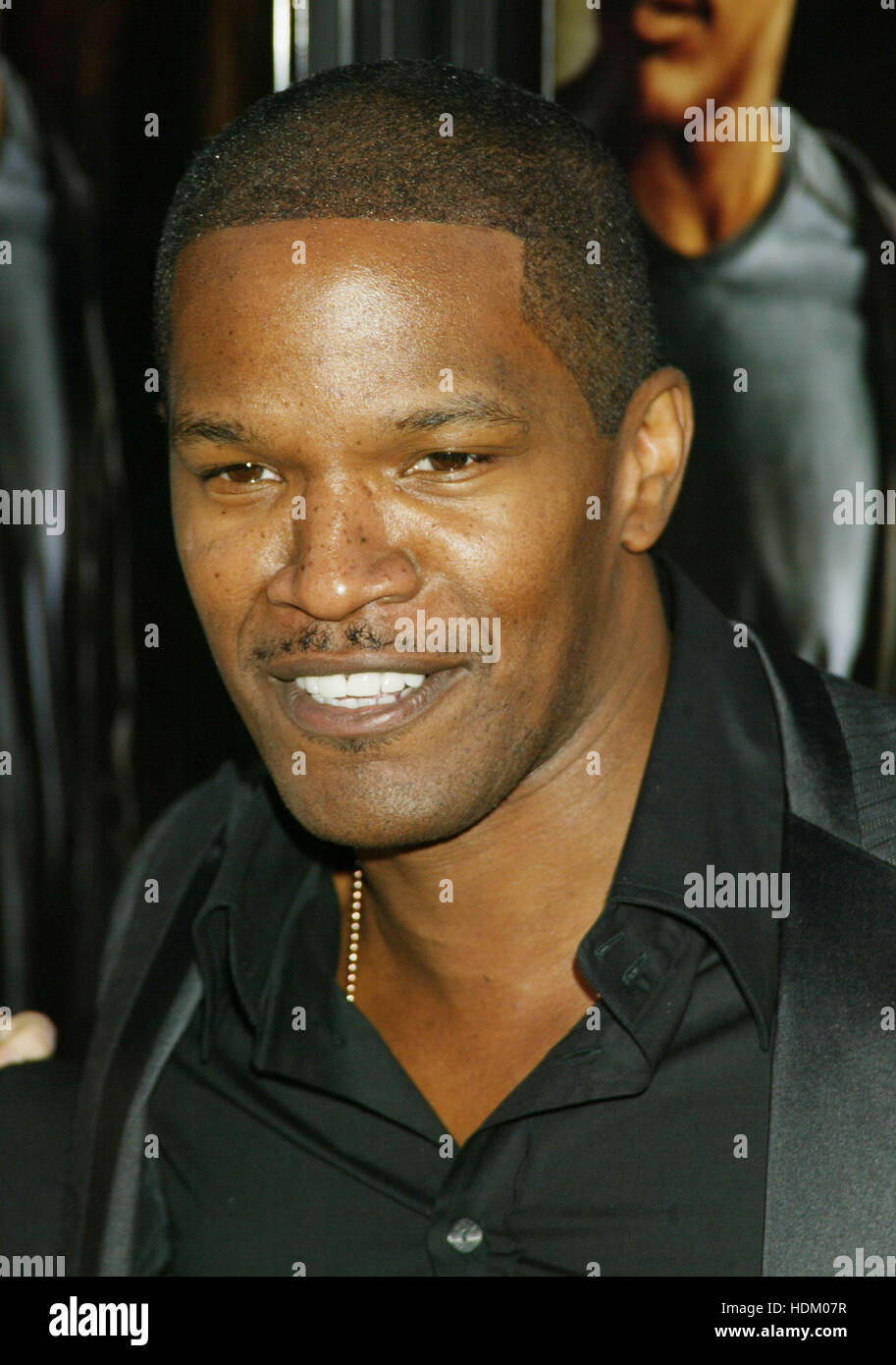 Cast member Jamie Foxx at the premiere for the film, "Collateral" in ...