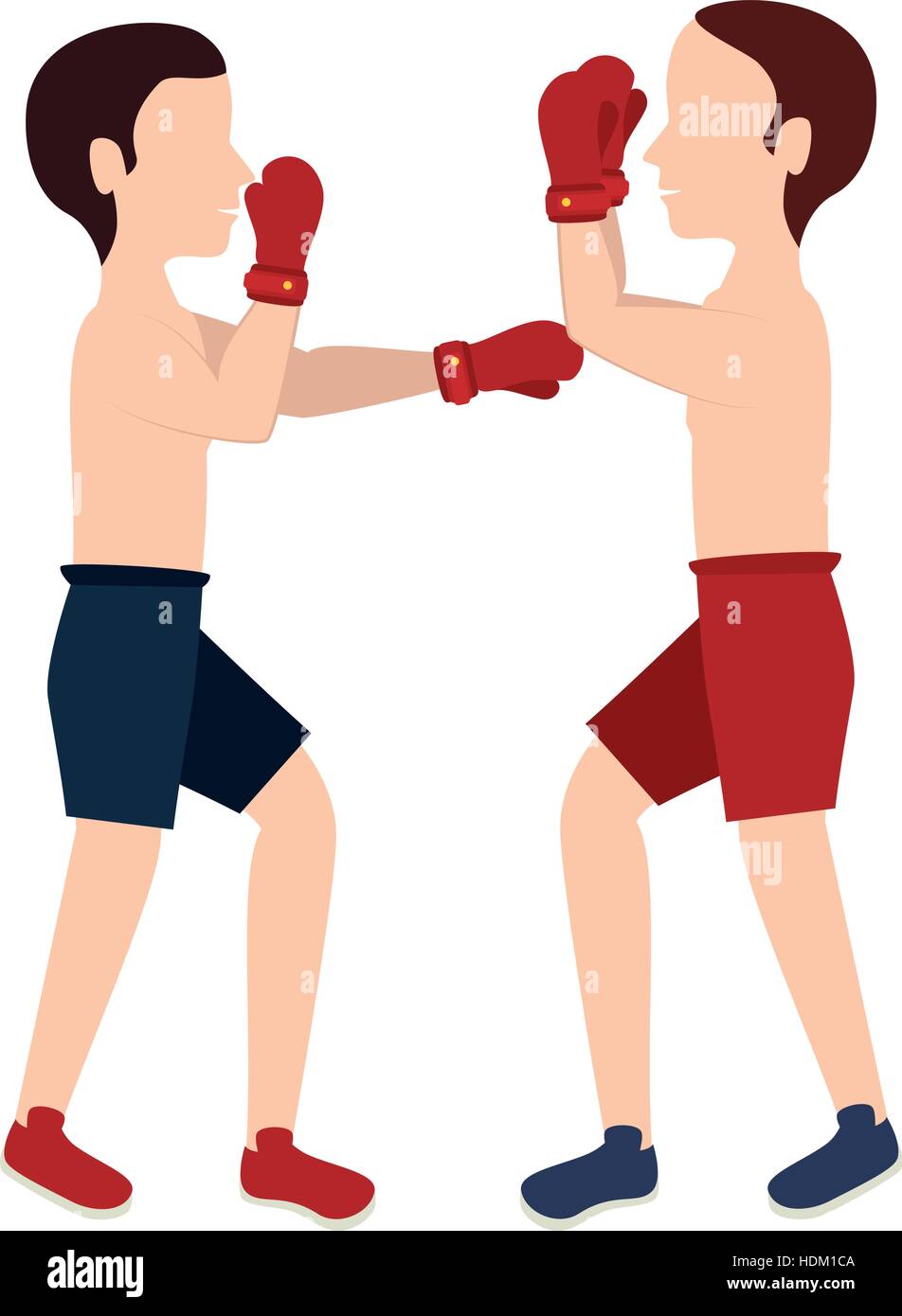 boxer silhouette avatar icon vector illustration design Stock Vector ...