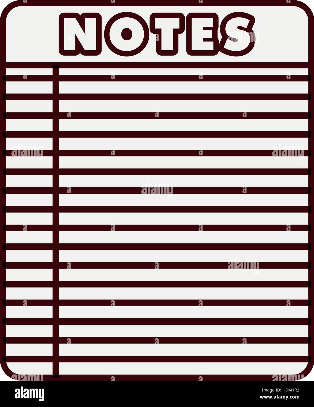 lined notepad icon image vector illustration design Stock Vector Image ...