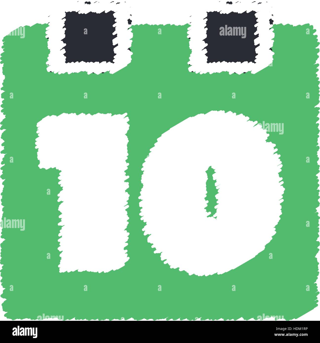 calendar paper icon image paint style vector illustration design Stock ...