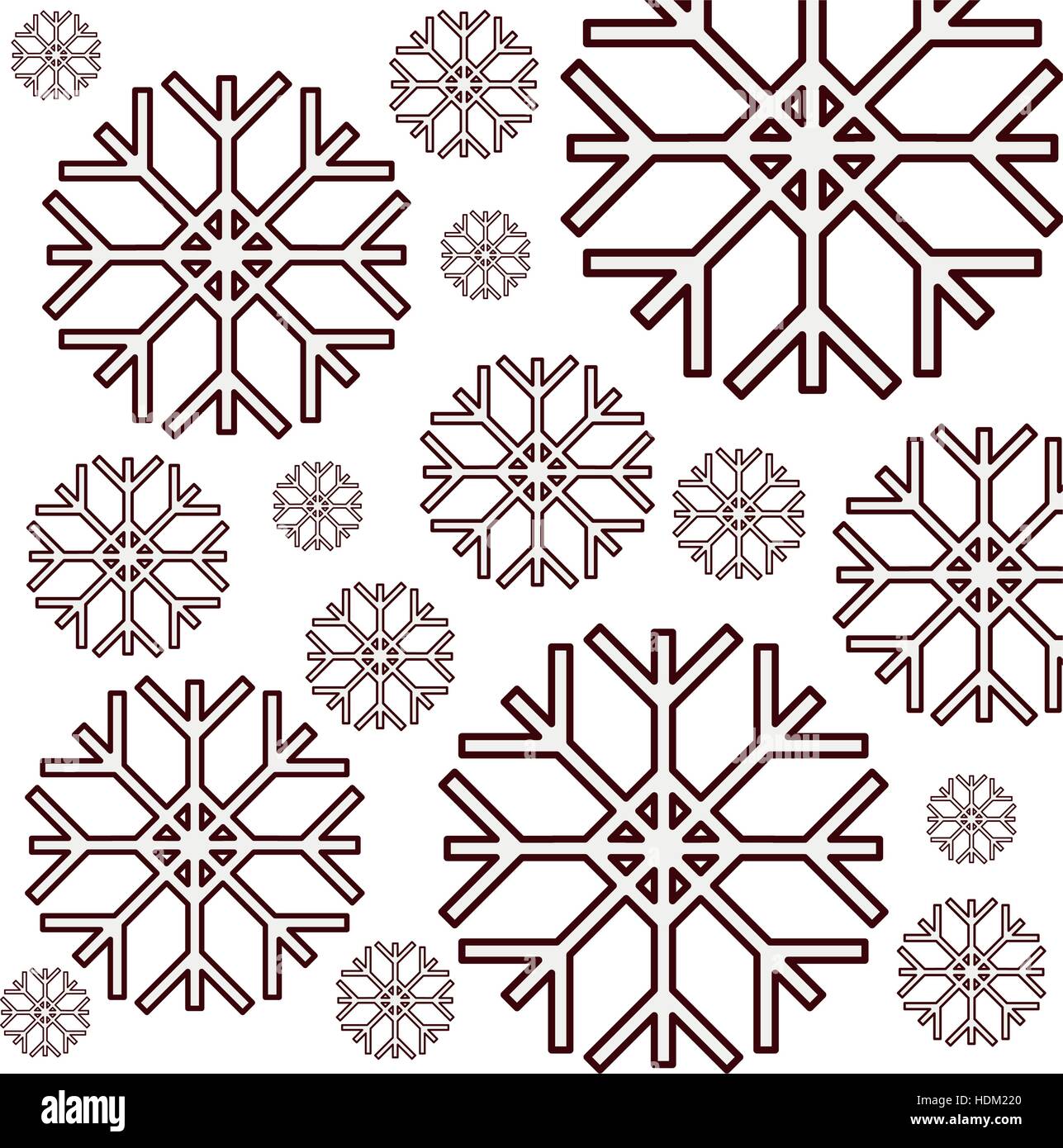 multiple snowflakes icon image vector illustration design Stock Vector ...