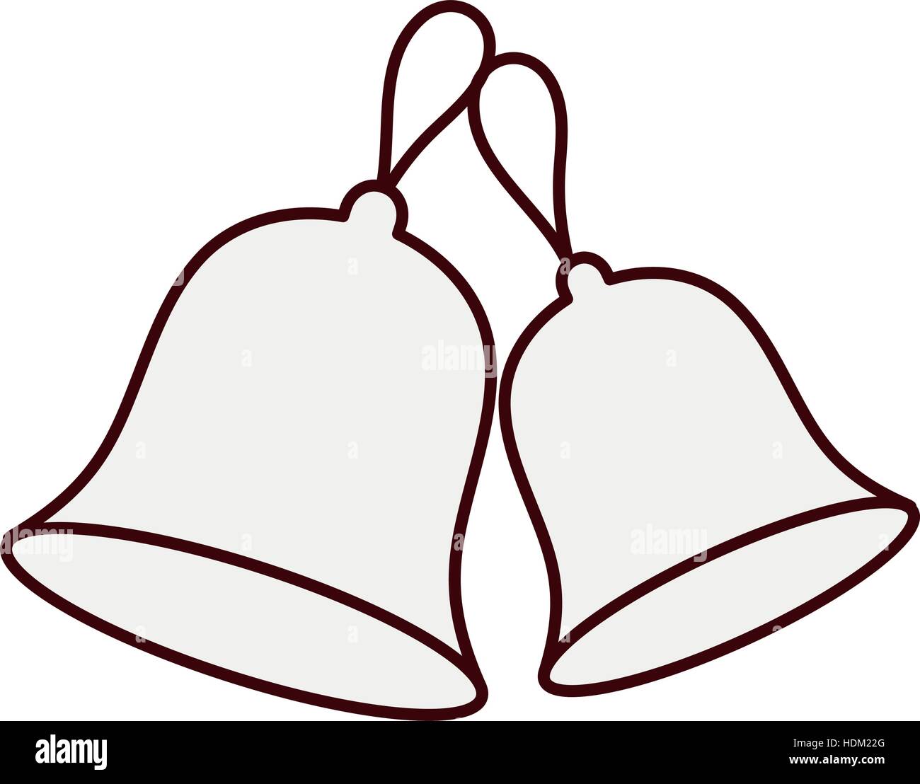 two bells icon image vector illustration design Stock Vector Image ...