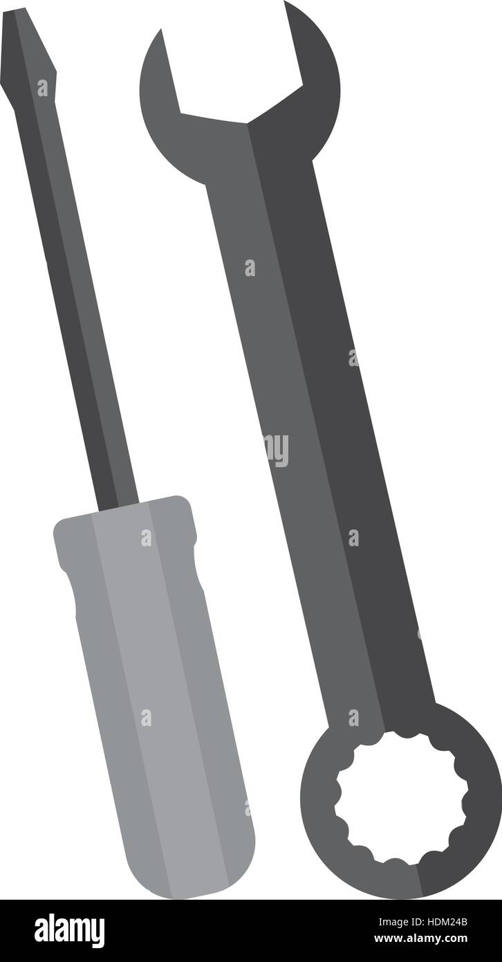 wrench and screwdriver icon image vector illustration design Stock ...