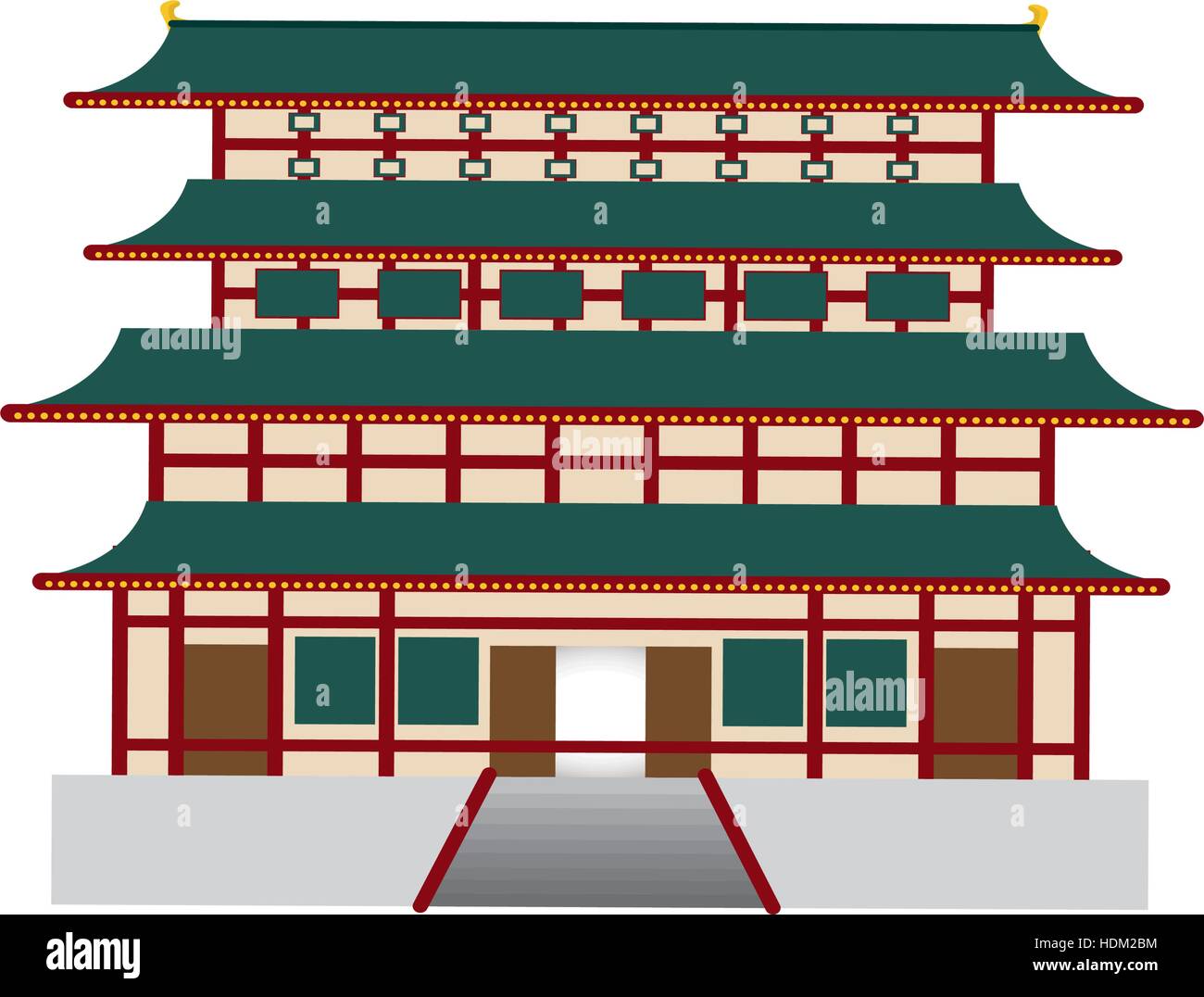 Japanese pagoda temple Stock Vector Image & Art - Alamy