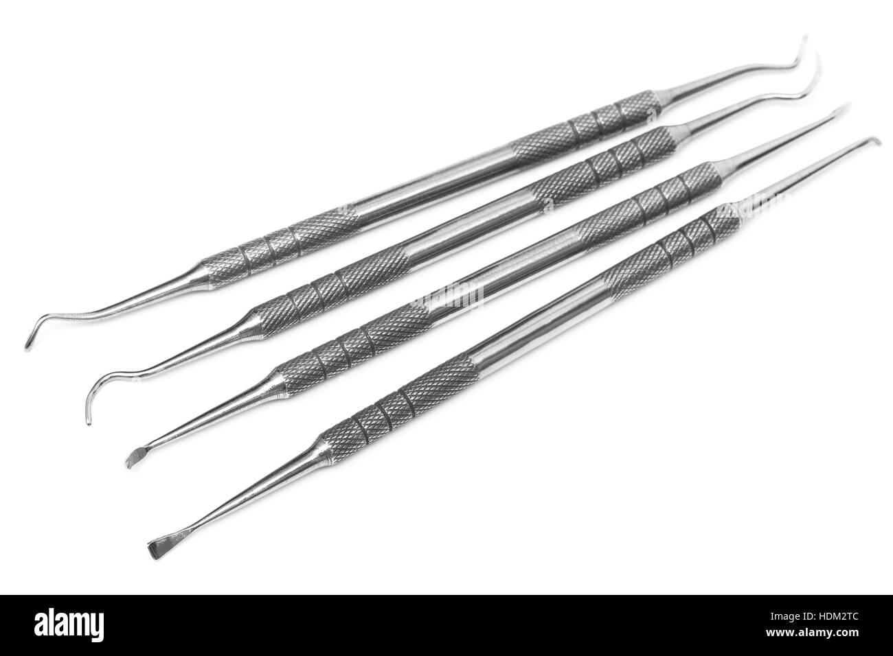 tools for dental treatment on white background Stock Photo - Alamy