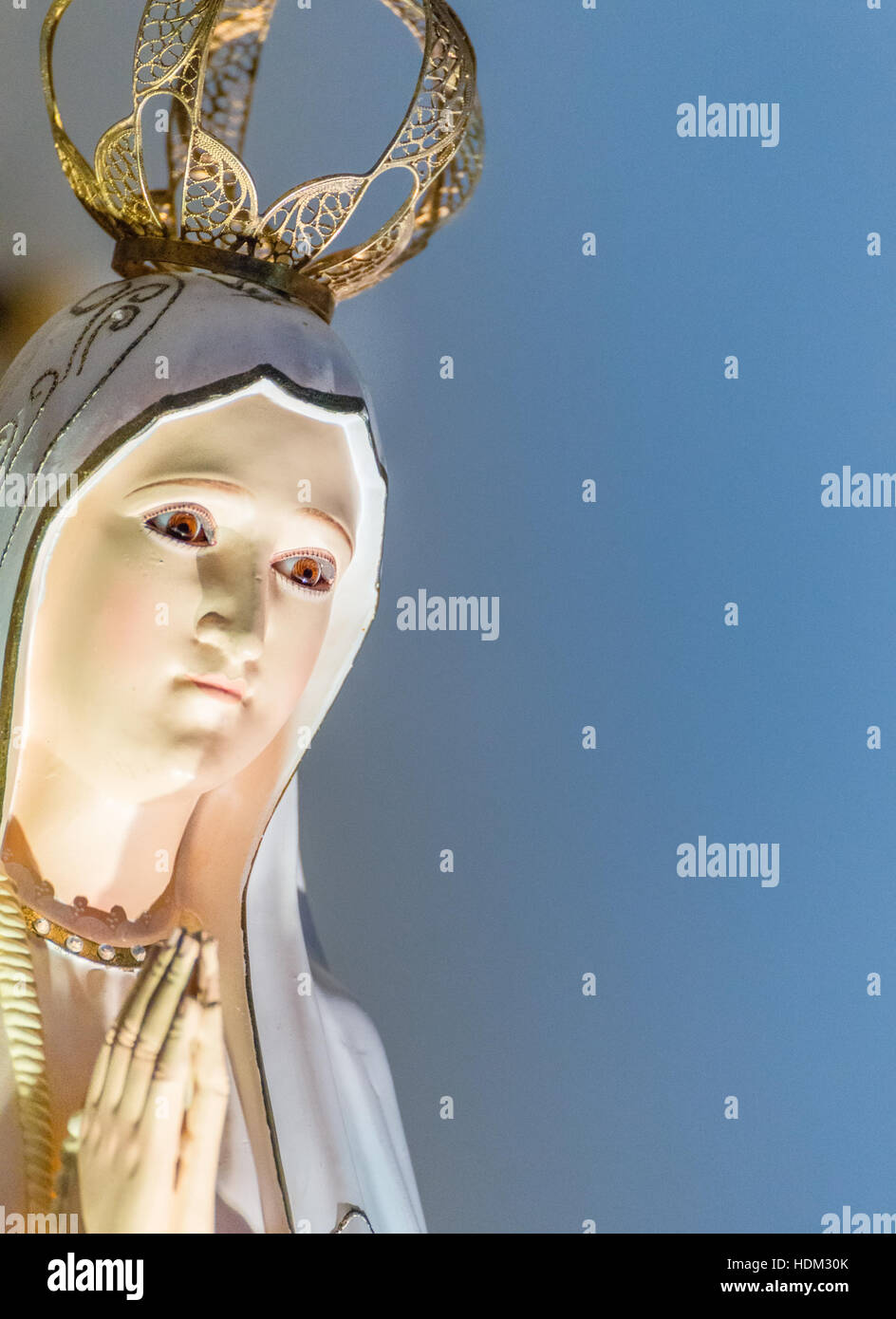 Closeup of Our Lady of the Holy Rosary Stock Photo - Alamy