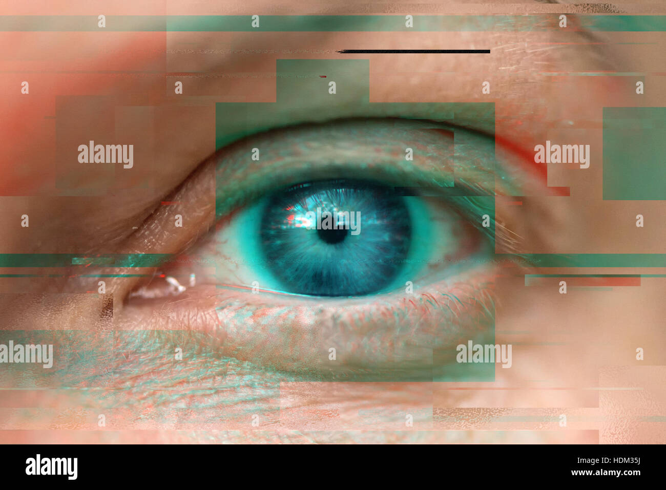 Glitch face hi-res stock photography and images - Alamy