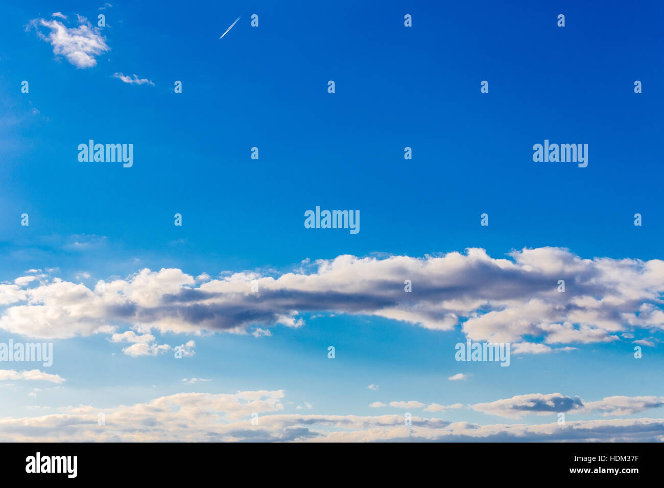 bright blue sky with clouds Stock Photo - Alamy