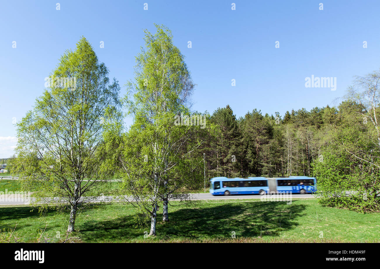 Bus countryside sweden hi-res stock photography and images - Alamy