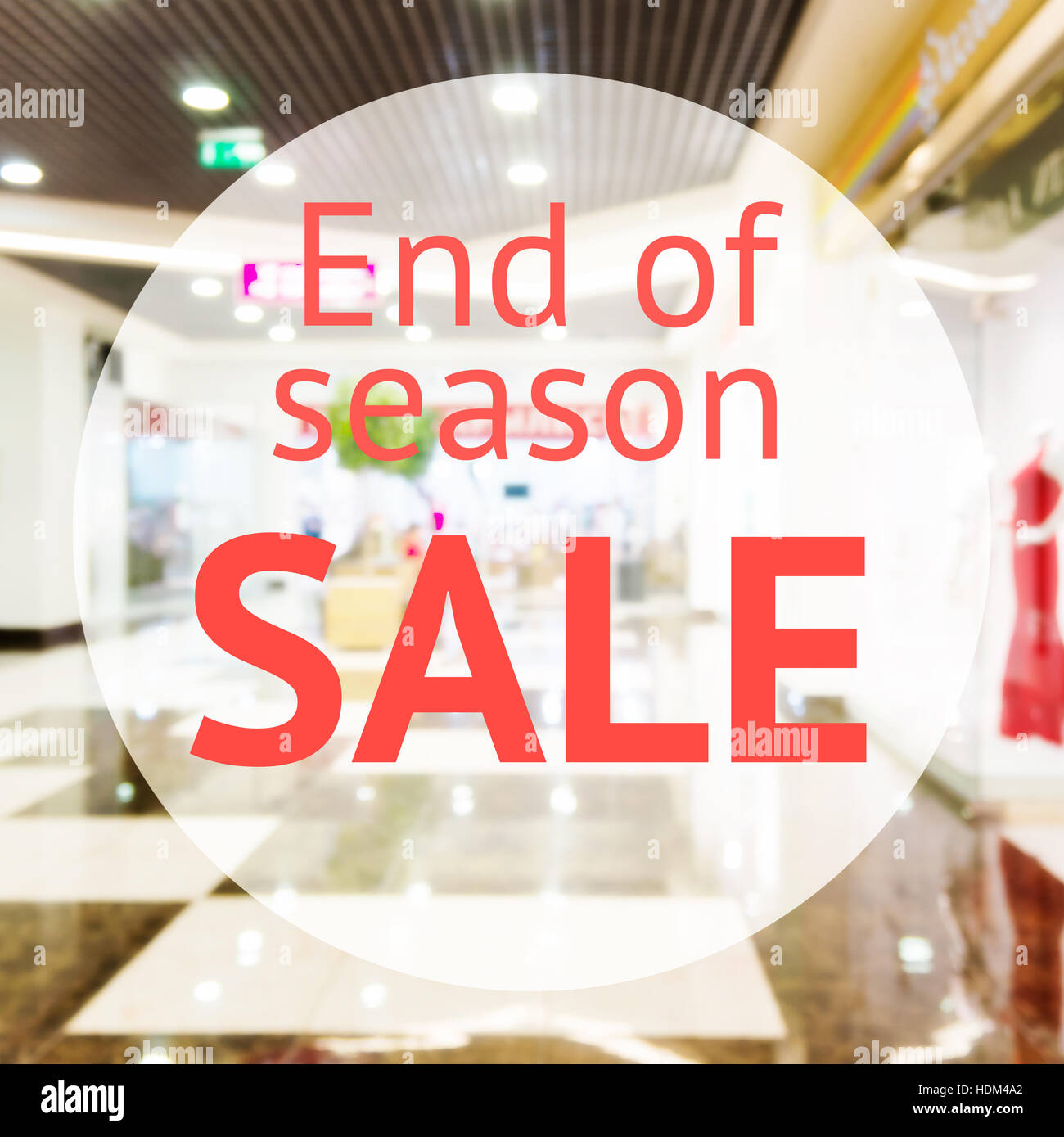 End of season sale sign Stock Photo - Alamy