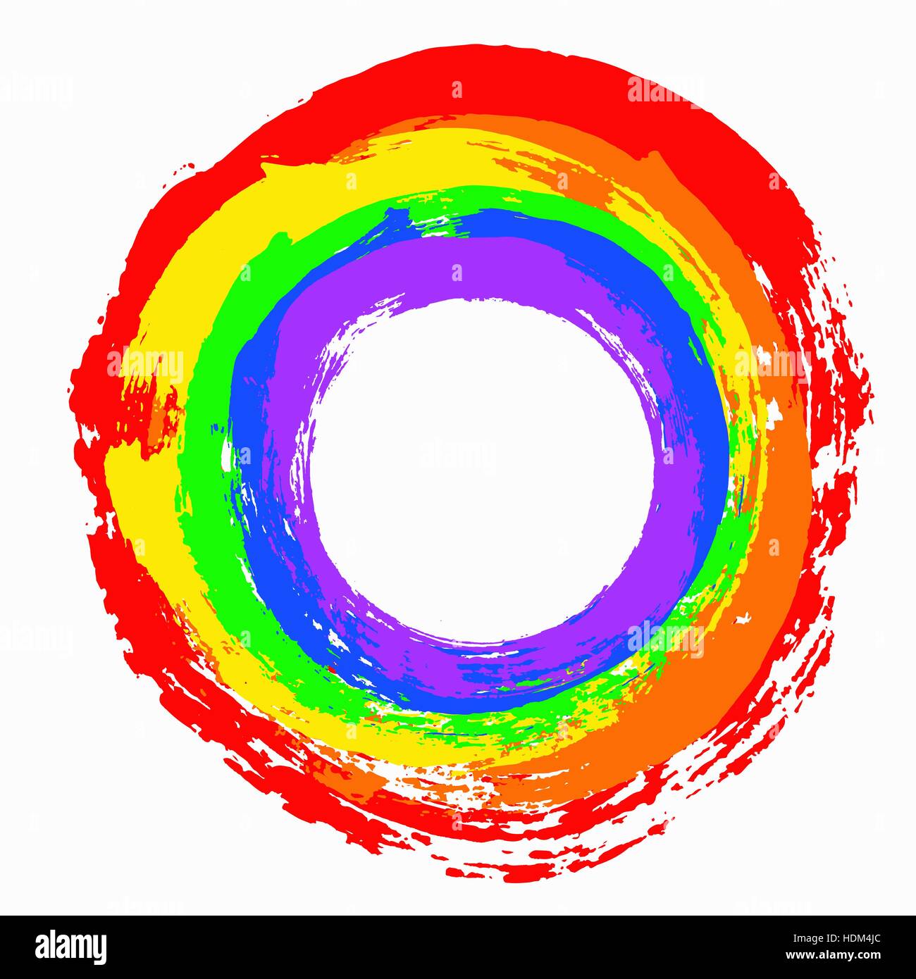 Rainbow Frame Painted Stock Vector Image & Art - Alamy
