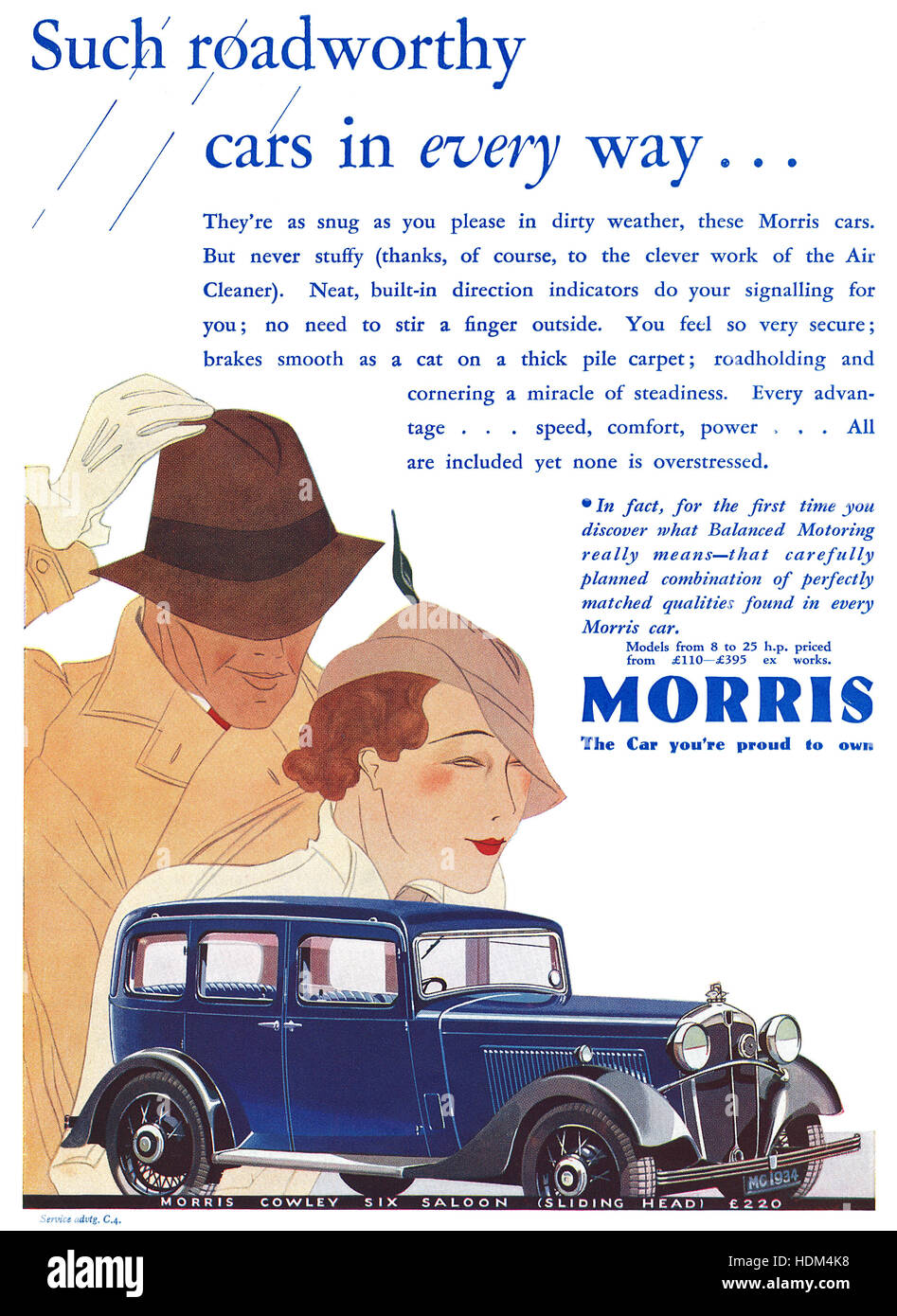1930s british car advertisement hi-res stock photography and images - Alamy