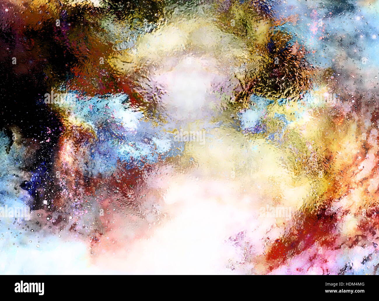 Cosmic space and stars, cosmic abstract background and glass effect ...