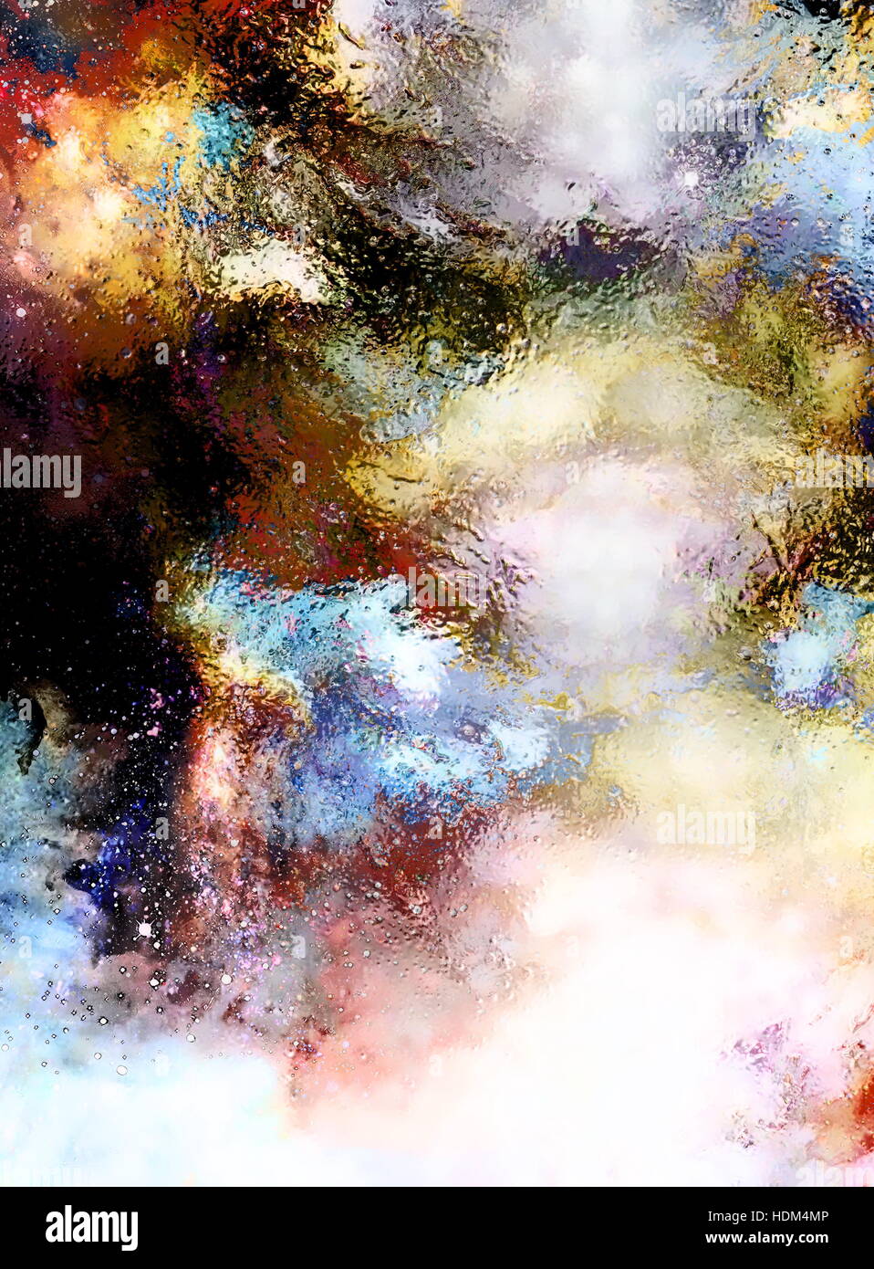 Cosmic space and stars, cosmic abstract background and glass effect ...