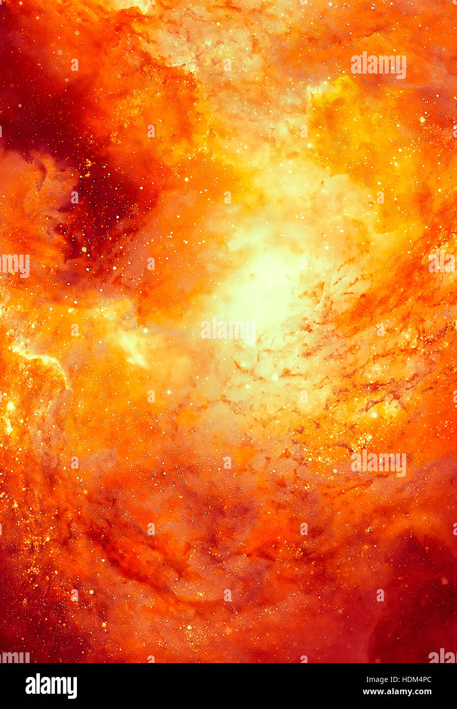 Cosmic space and stars, color cosmic abstract background. Fire effect in space. Copy space Stock ...